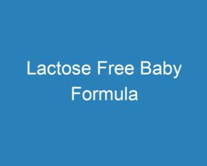 20 Best Lactose Free Baby Formula [2023] - Curee